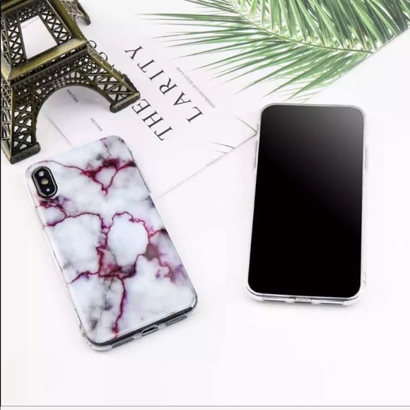 Accessories | New Marble Granite Purple Iphone X Silicone Case | Poshmark